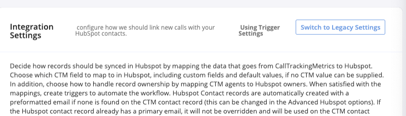 Call Tracking Metrics (CTM) HubSpot Integration